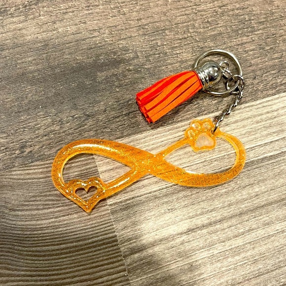 Hand Crafted | Dog | Hp Handmade Paw Heart Infinity Keychain | Poshmark